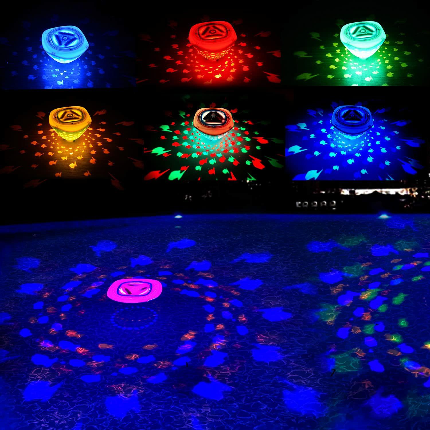 Floating Submersible LED Pool Lights, Color Changing RGB Lamps, Underw ...
