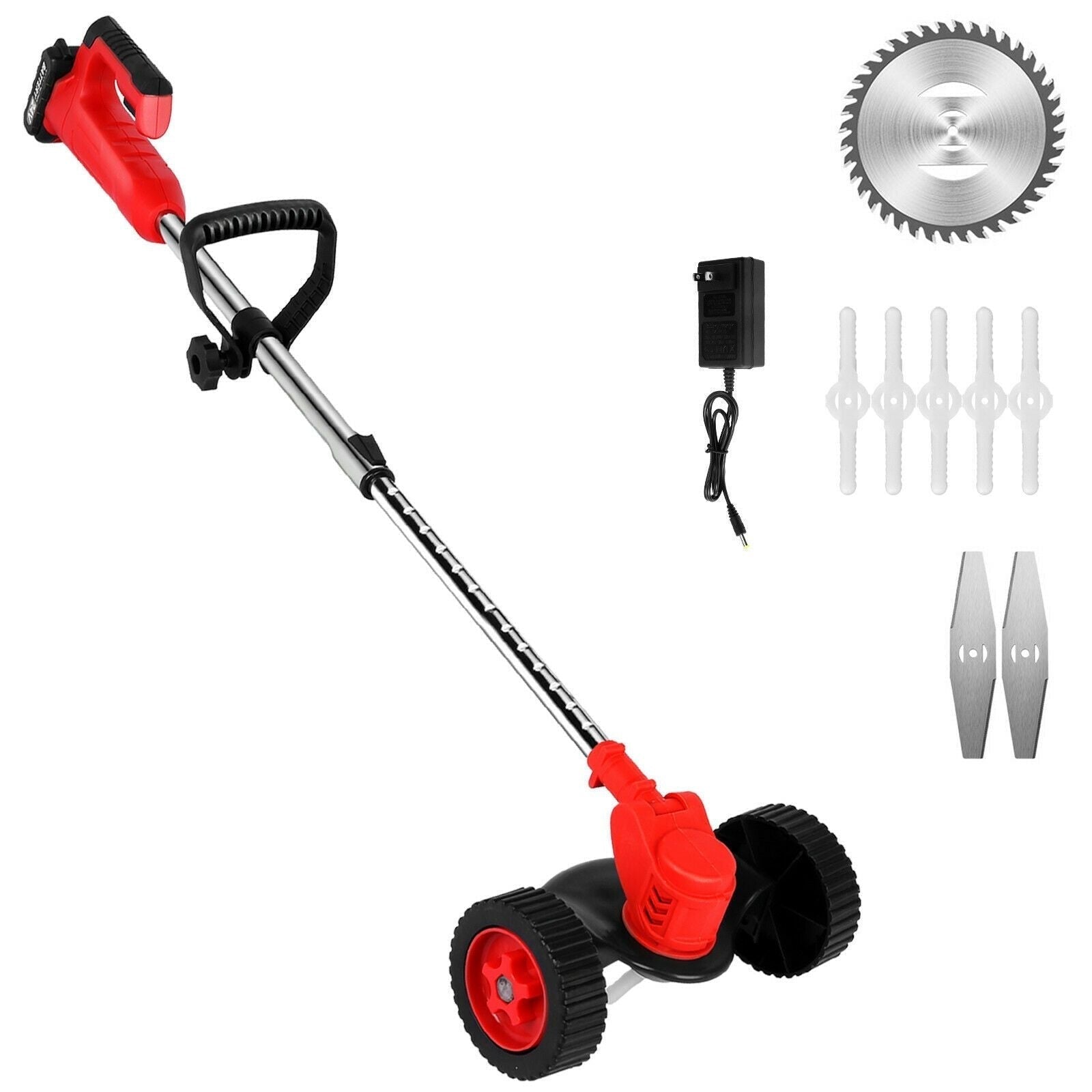 Weed Eater With Wheels, Grass String Trimmer Cutter Portable Batteries ...